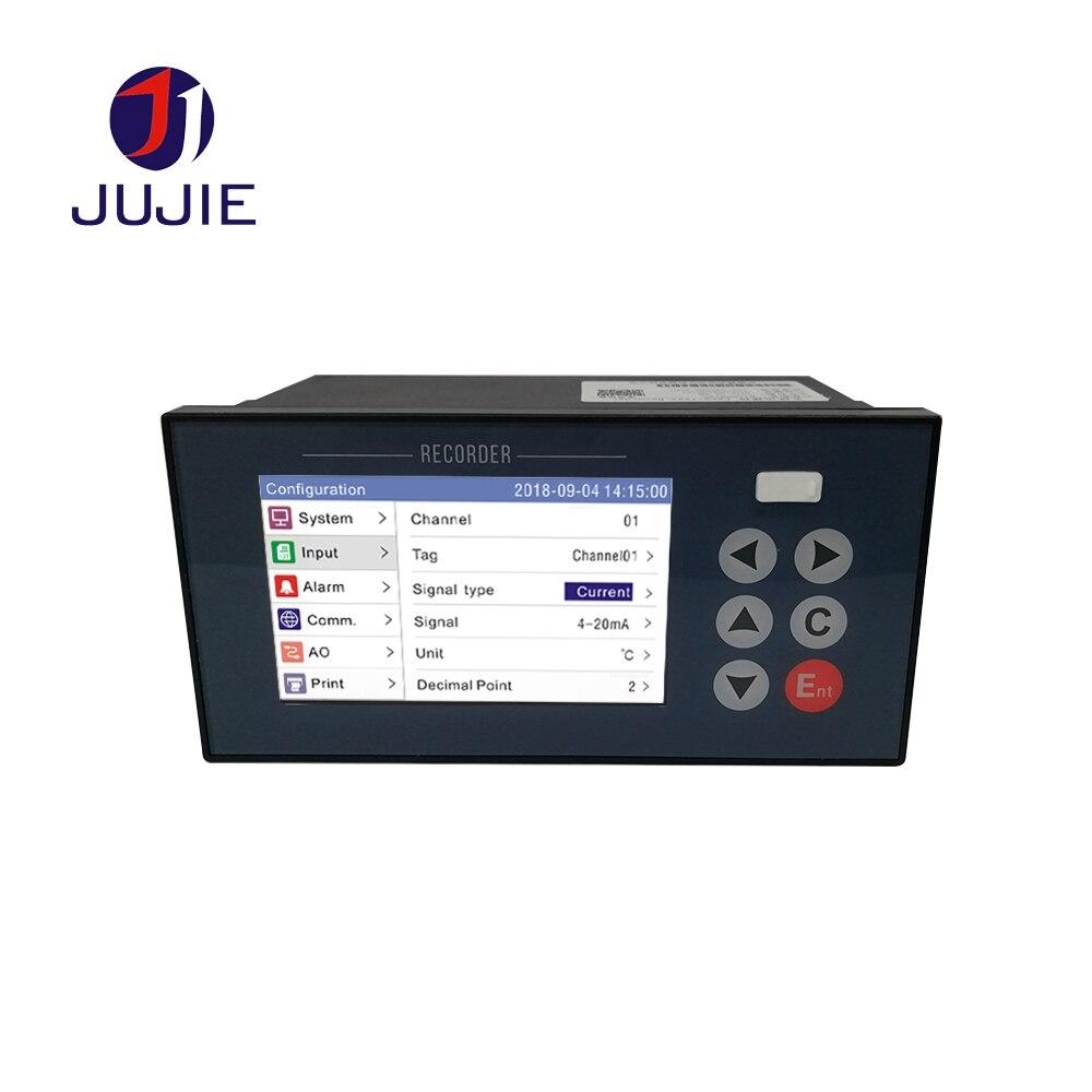 1~6 Channels Paperless Recorder Temperature, Chart Recorder, PT100 K J ...