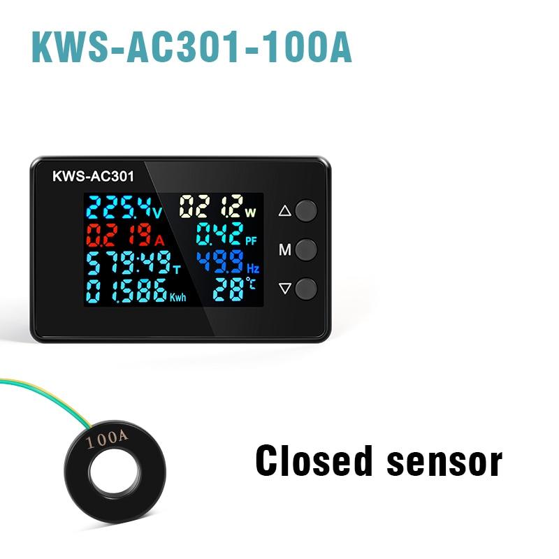 8 in 1 New KWS-AC301 LED Voltmeter Ammeter Digital 50-300V Power Meter ...